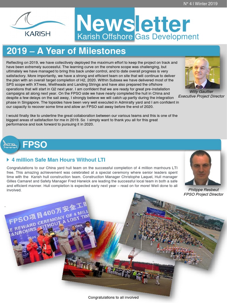 Karish Offshore Gas Development Update | PDF | Pipe (Fluid Conveyance) | Pipeline Transport