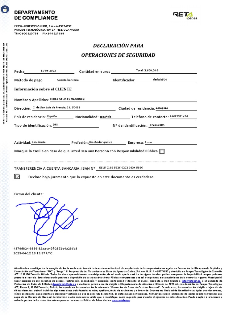 Estatal - Declaración | PDF