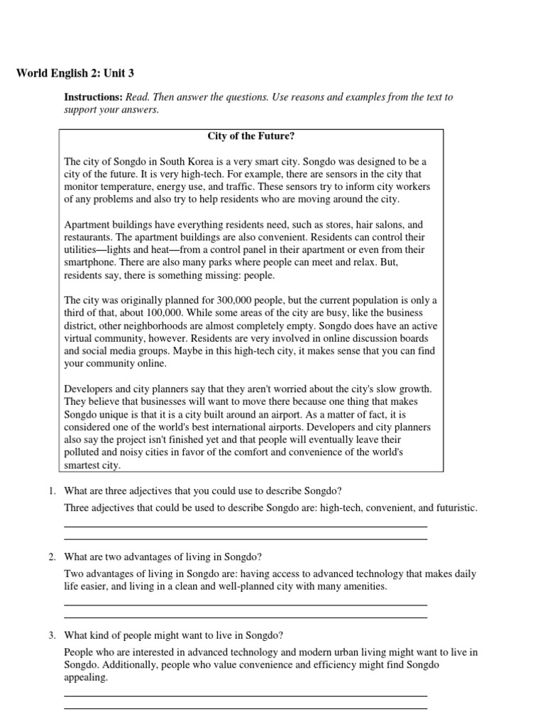 Level 2 - Unit 3 - Mock | Download Free PDF | Transport