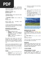 Art and Design Notes | PDF | Color | Perspective (Graphical)