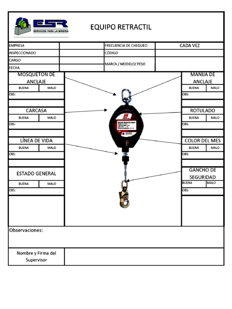 Check List Retractil Esr | PDF