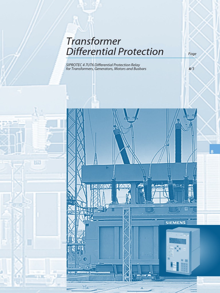 7UT612 Differential Protection Relay | PDF | Transformer | Relay