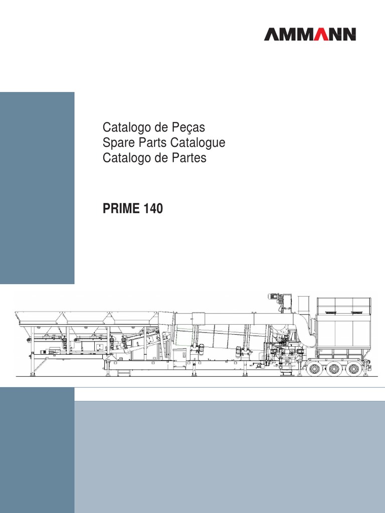 Catálogo de Piezas Ammann Prime 140 | PDF | Bienes manufacturados ...