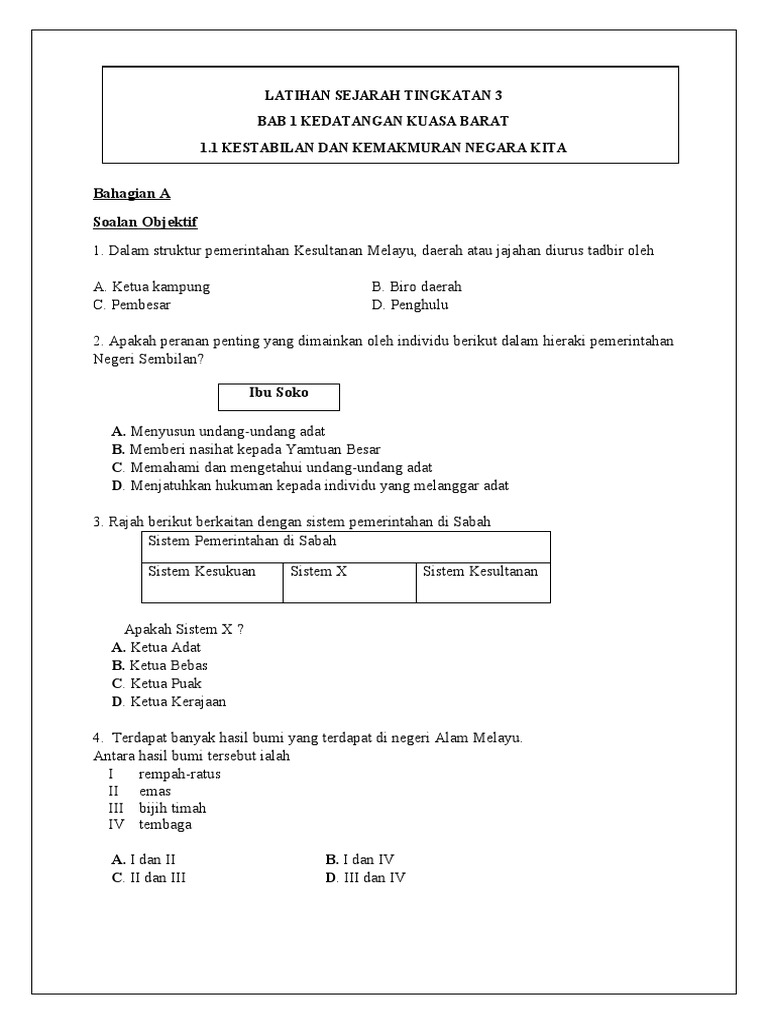T3 (Latihan Bab 1.1) | PDF