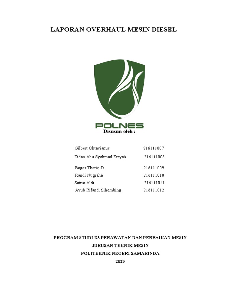 Laporan Mesin Diesel | PDF