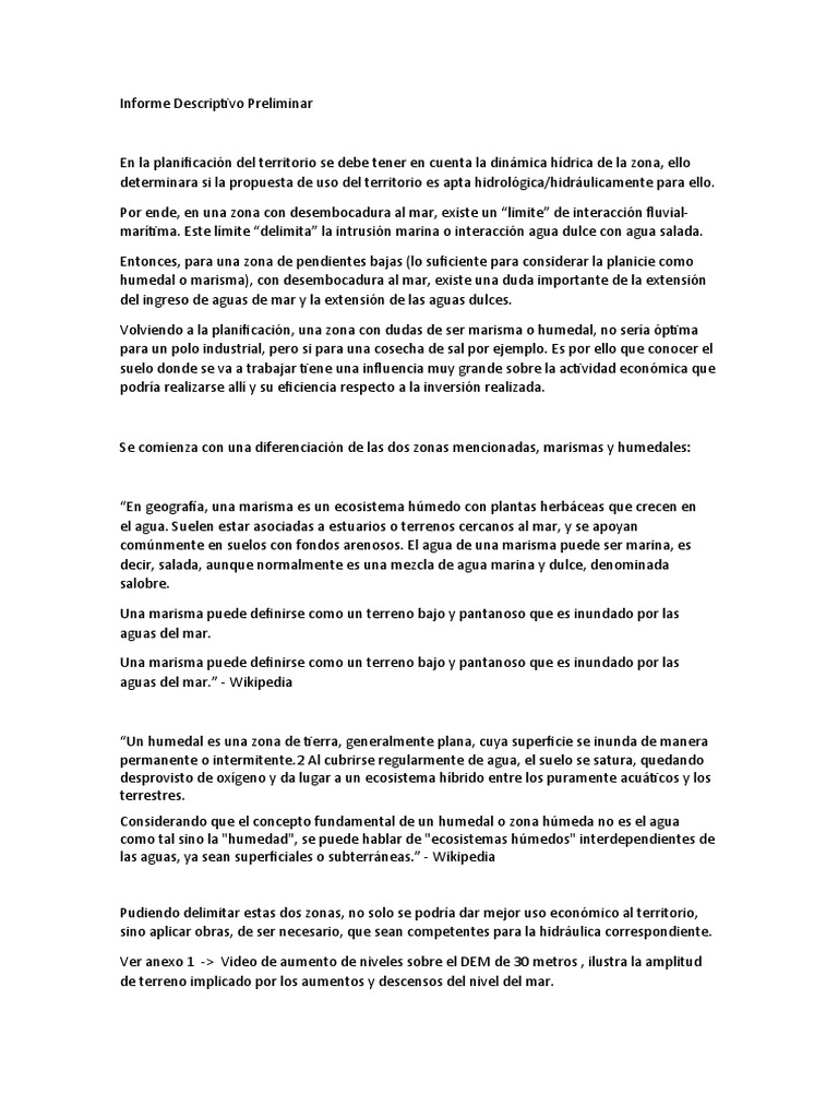 Presentacion Daniel | PDF | Humedal | Mar