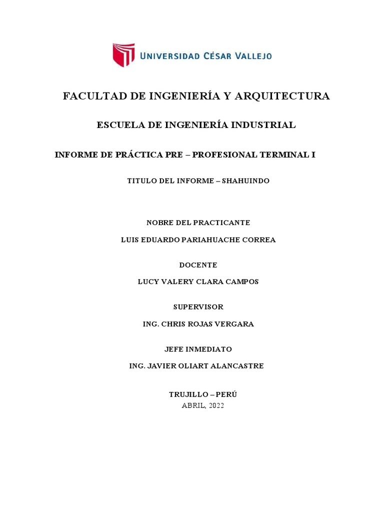 Informe Académico Prueba de Logro Final | PDF | Perú | Minería