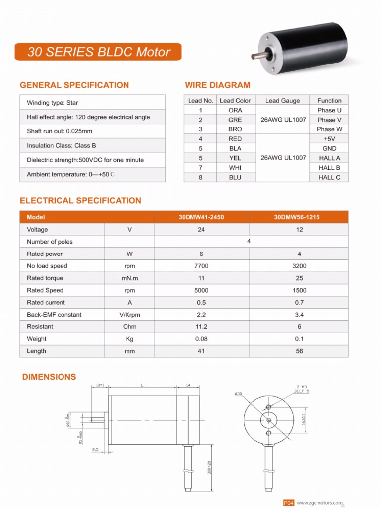 30 Series BLDC Motor | PDF