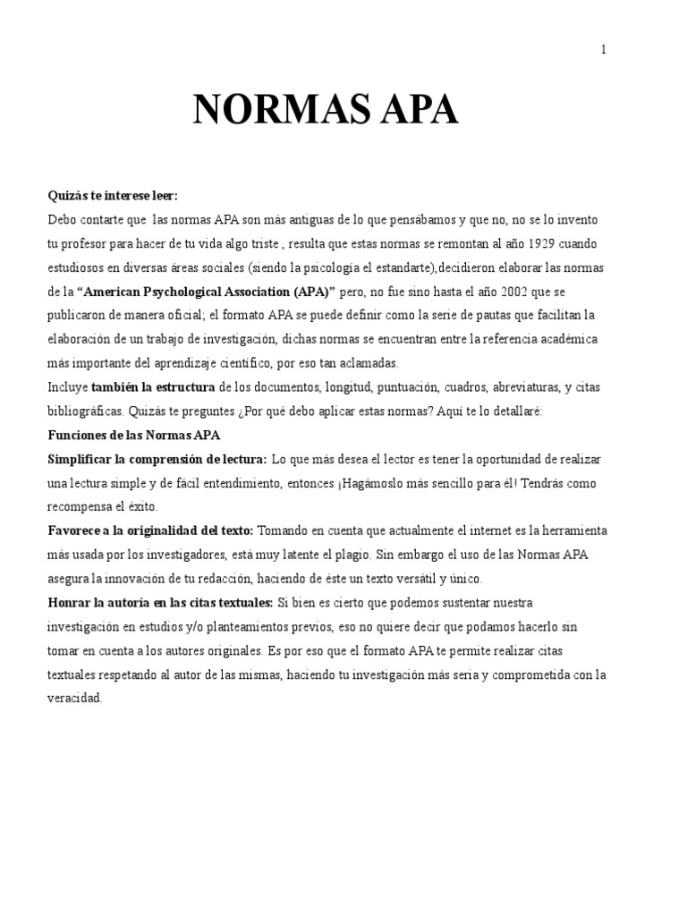 Normas Apa | PDF | Archivo de computadora | Estilo apa