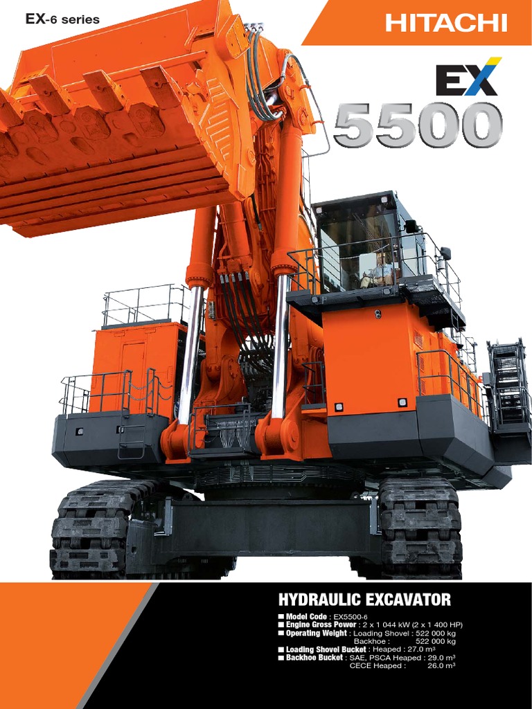 Pala Hitachi Ex 5500 | PDF | Horsepower | Truck