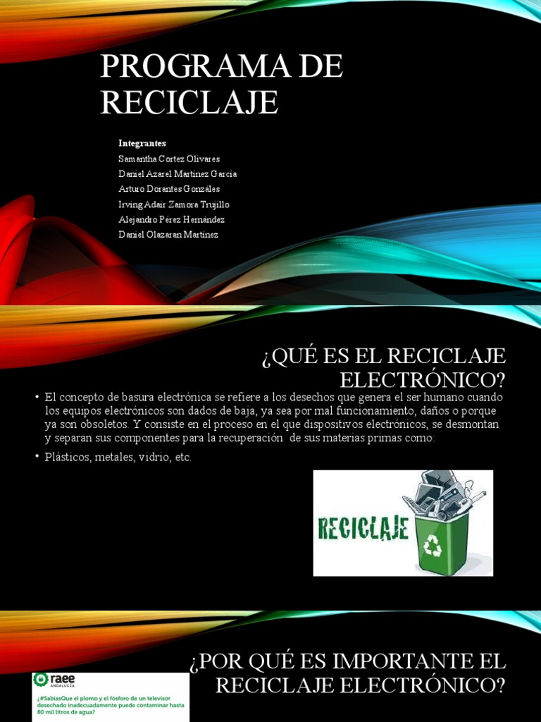 Programa de Reciclaje | PDF | Residuos | Reciclaje