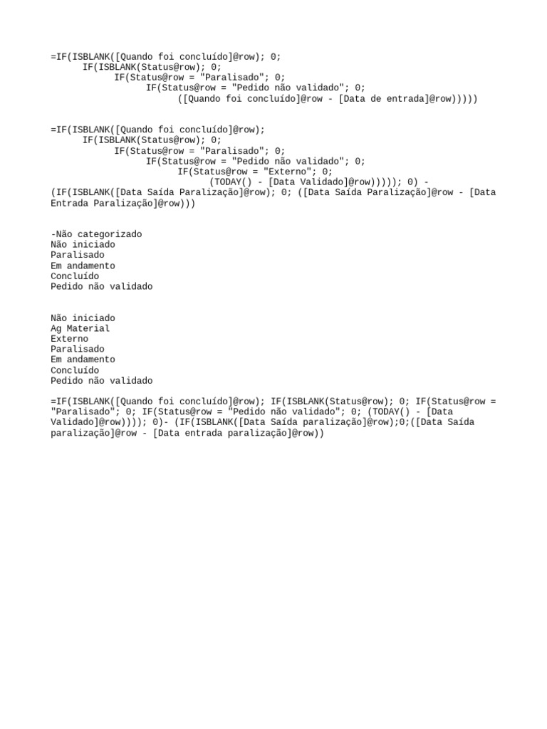 Formulas Smartsheet PDF