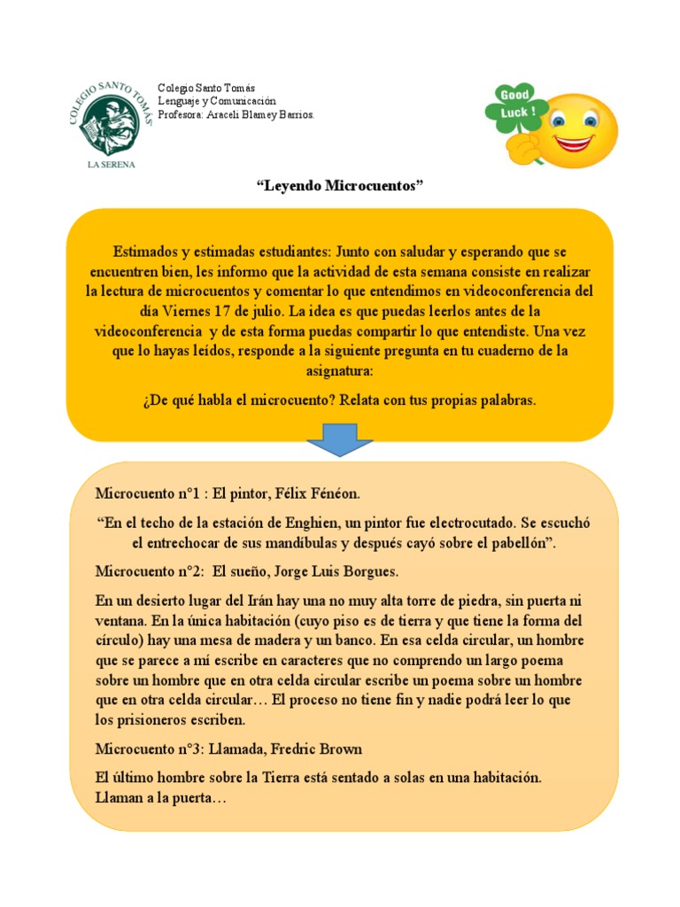 Lectura 1 Microcuento | PDF