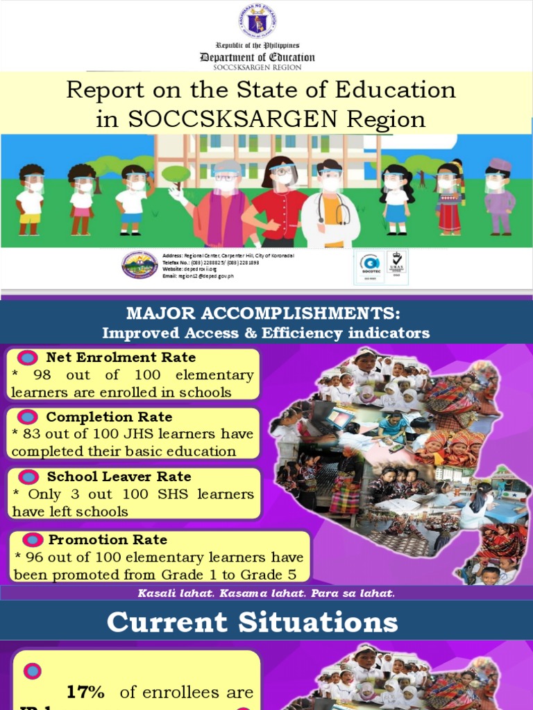 Report-on-the-State-of-Basic-Education-of-DepEd-12-Final2 | PDF ...