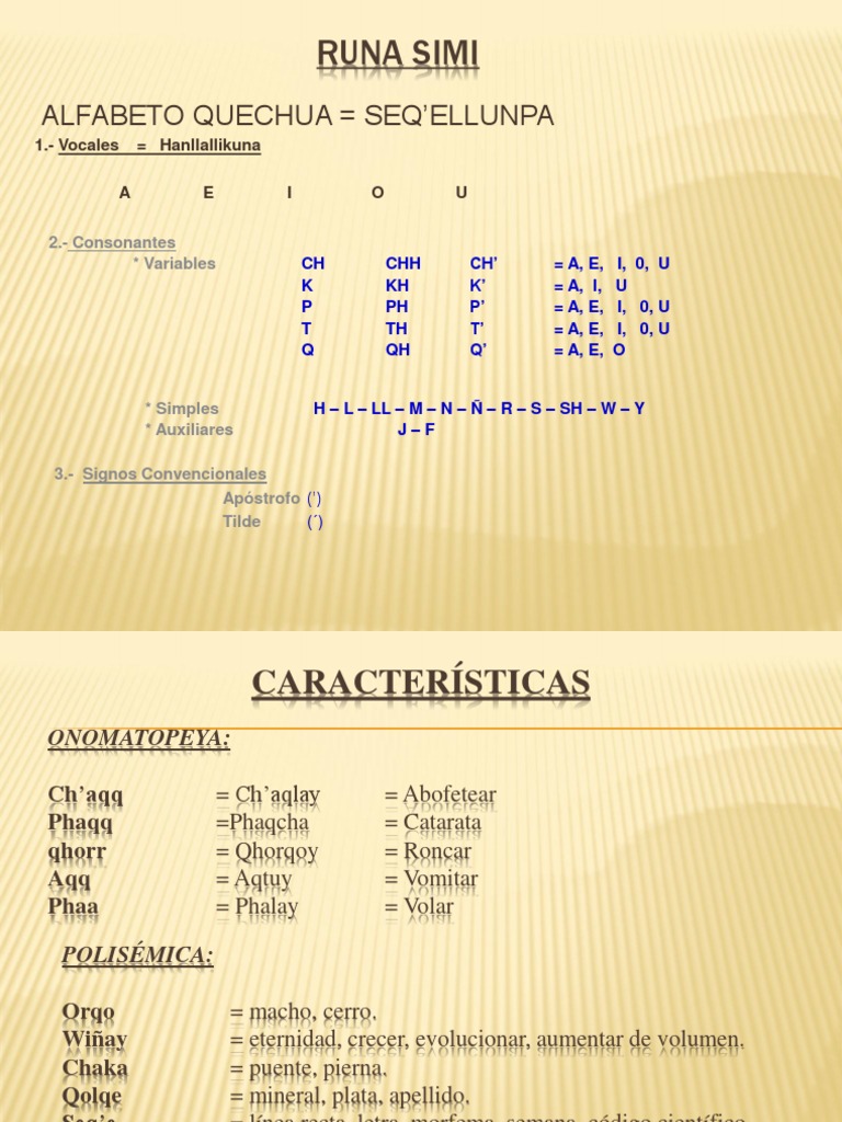 Diapositiva RUNA SIMI | PDF | Arte