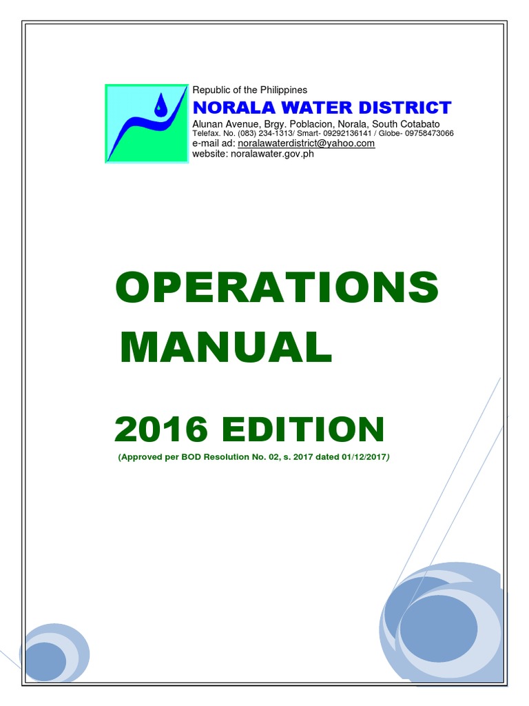 NORALA WD Operations Manual 2016 | PDF | Banks | Payments