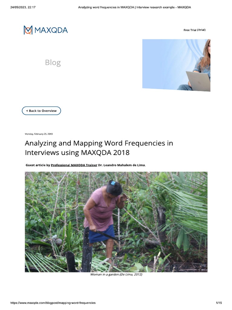 Word-Frequency Analysis in Interviews | PDF