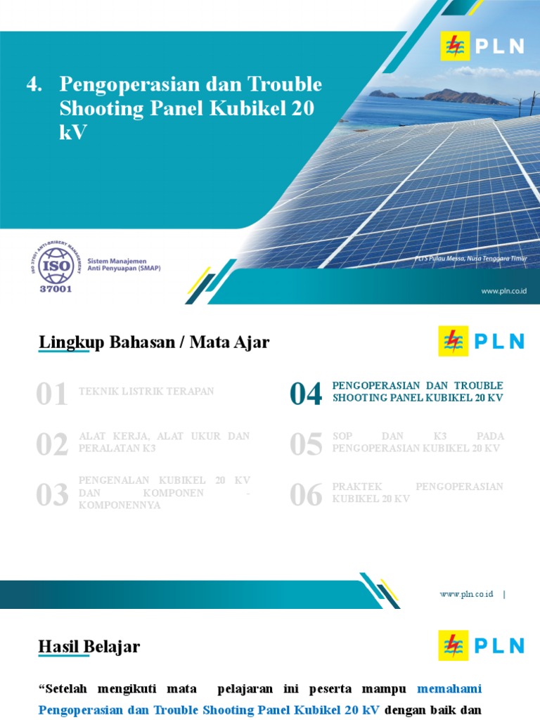 Pengoperasian Dan Trouble Shooting Panel Kubikel 20 KV | PDF