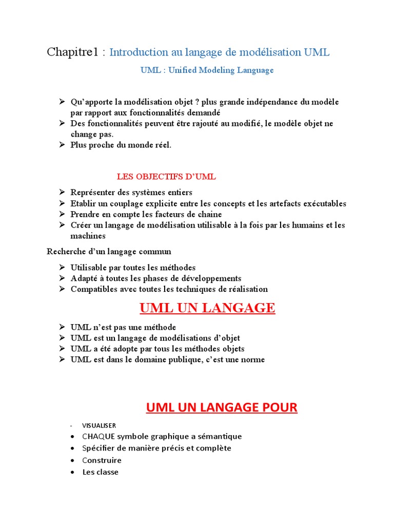 Introduction à la modélisation UML | PDF | Cas d'utilisation | Langage de Modélisation Unifié