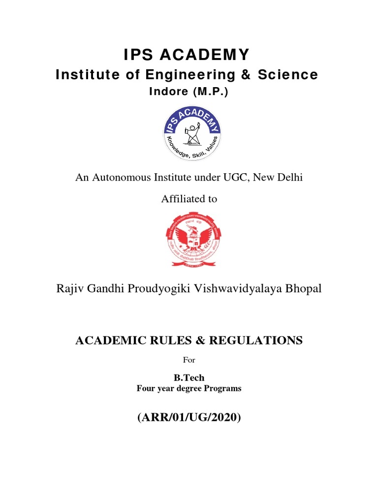 New Ips A Ies Rules Regulations Ug With Activity | PDF | Academic Term ...