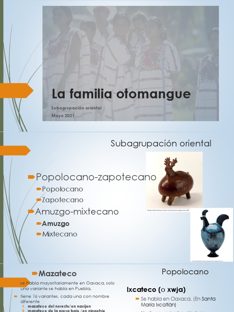 La Familia Otomangue 2 | PDF | Tono (Lingüística) | Folklore Mexicano