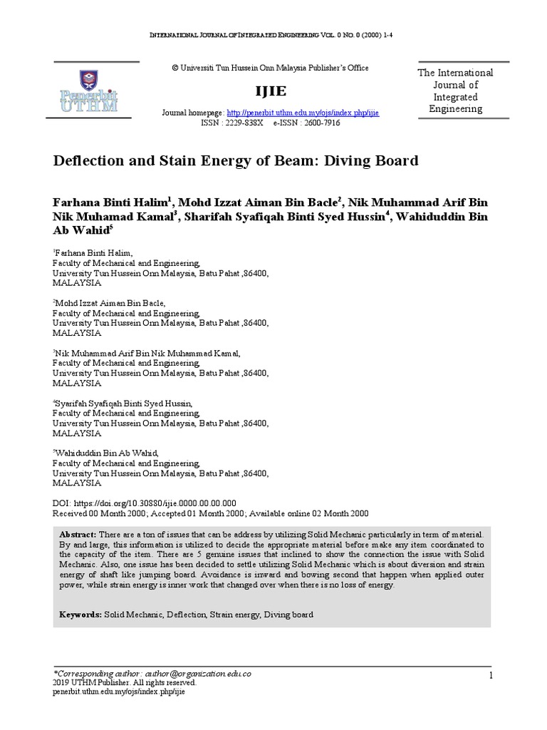 Report Solid II | PDF | Deformation (Engineering) | Beam (Structure)
