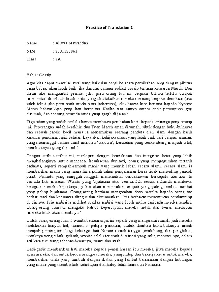 2A JS1 Aliyya Mawaddah | PDF