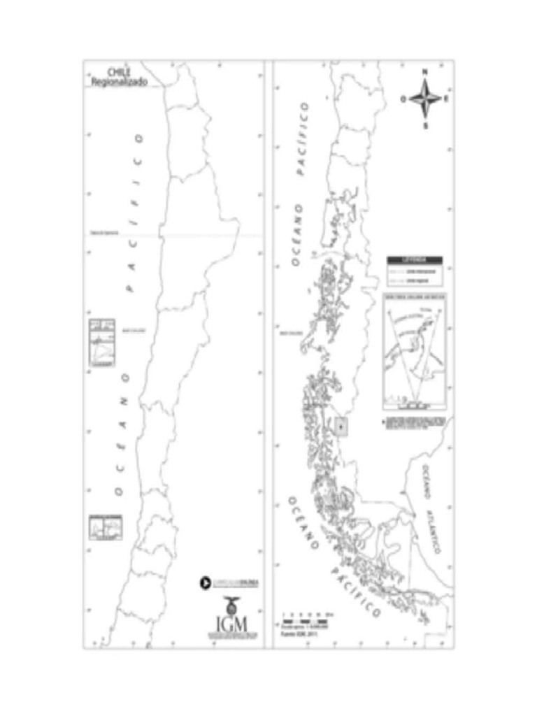 Mapa de Chile Regionalizado | PDF