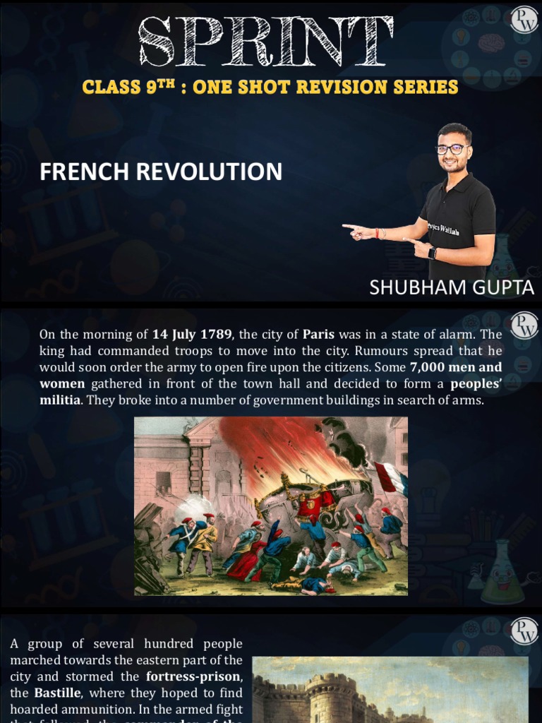 The French Revolution - Class Notes - Sprint | PDF | Reign Of Terror ...