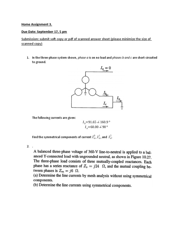 Symmetrical Components in Power Systems | PDF
