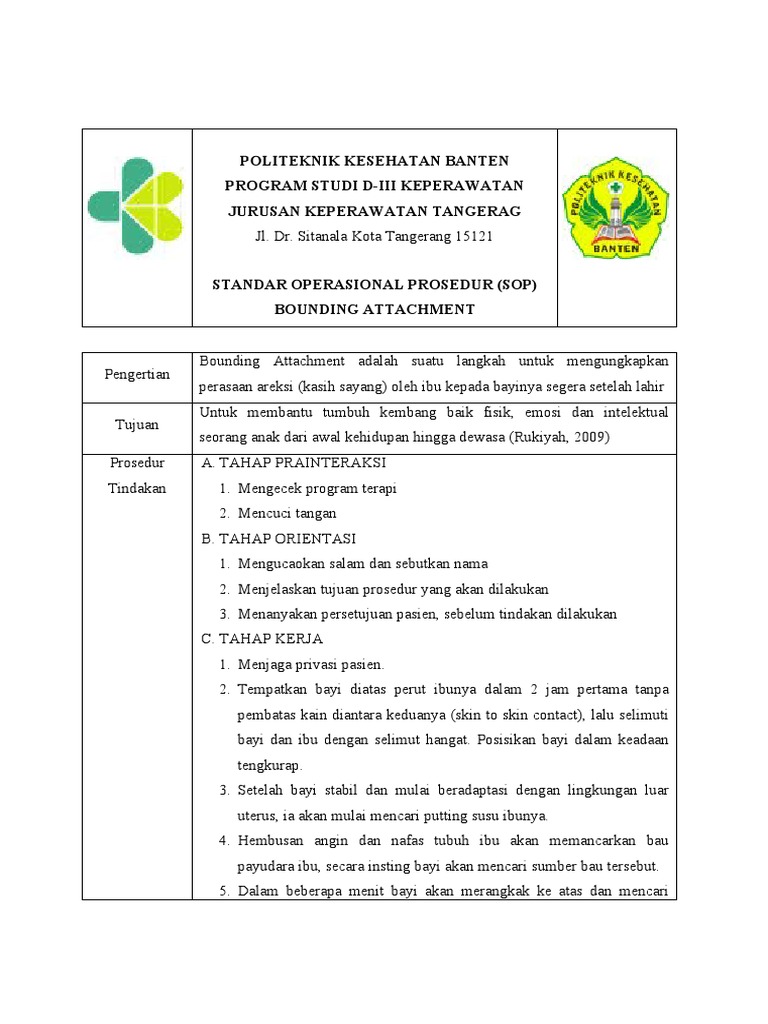 Sop Lo Bounding Attachment | PDF