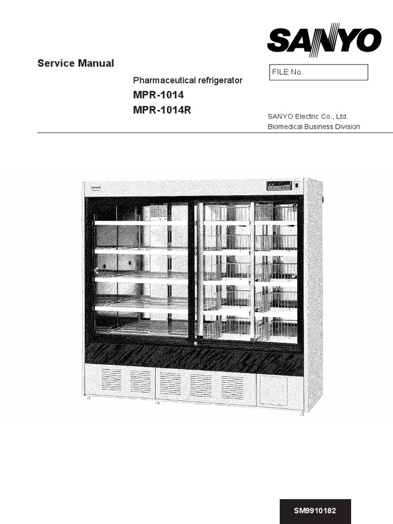 Service Manual MPR-1014 MPR-1014R: Pharmaceutical Refrigerator | PDF ...