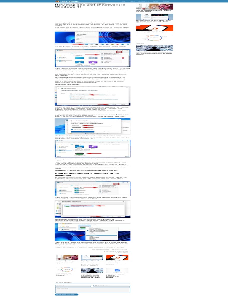 Map Network Drives in Windows 11 | PDF | Microsoft Windows | Computer File