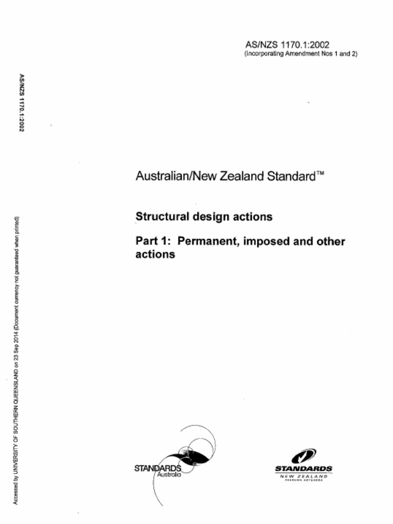 As-Nzs 1170 1-2002 | PDF