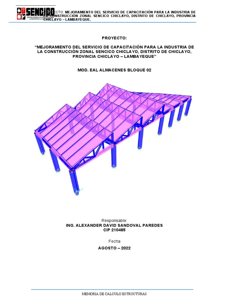 02.01 Plano Estructuras - Mod. Eal Almacenes Bloque 02 | PDF | Fundación (Ingeniería) | Viga ...