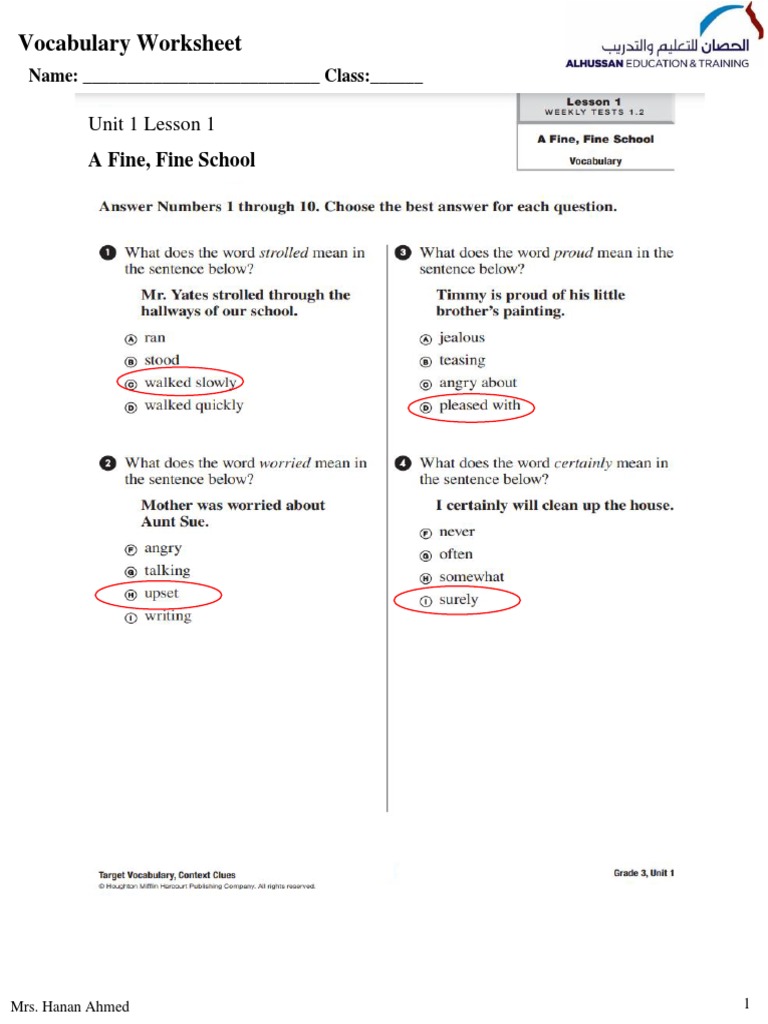 Vocabulary_Worksheet_Answer_Key (2) | PDF | Courtroom