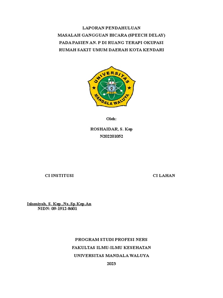 LP Speech Delay | PDF