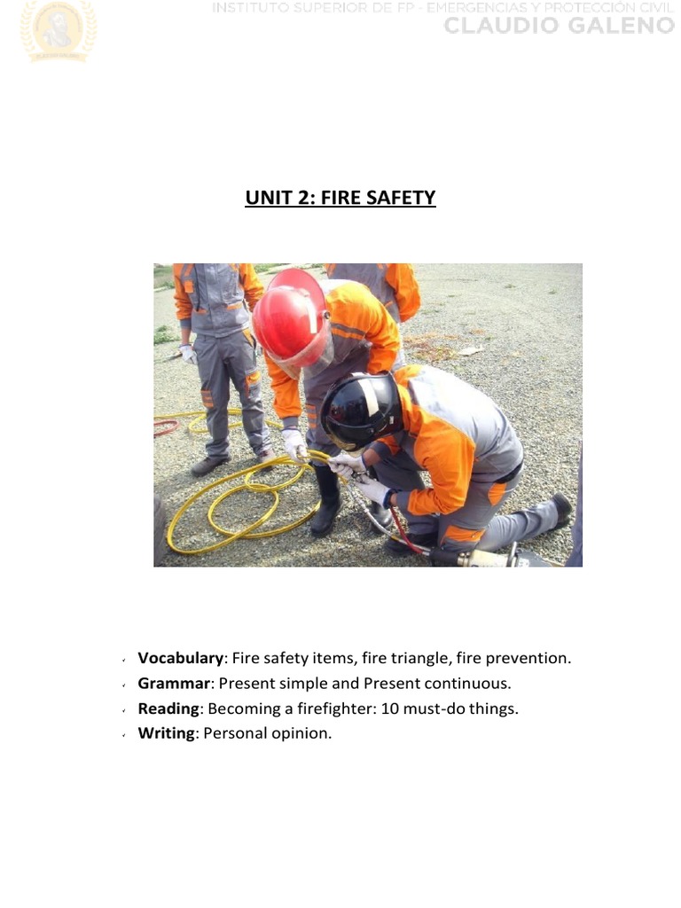 Unit 2 Fire Safety | PDF | Fires | Fire Safety