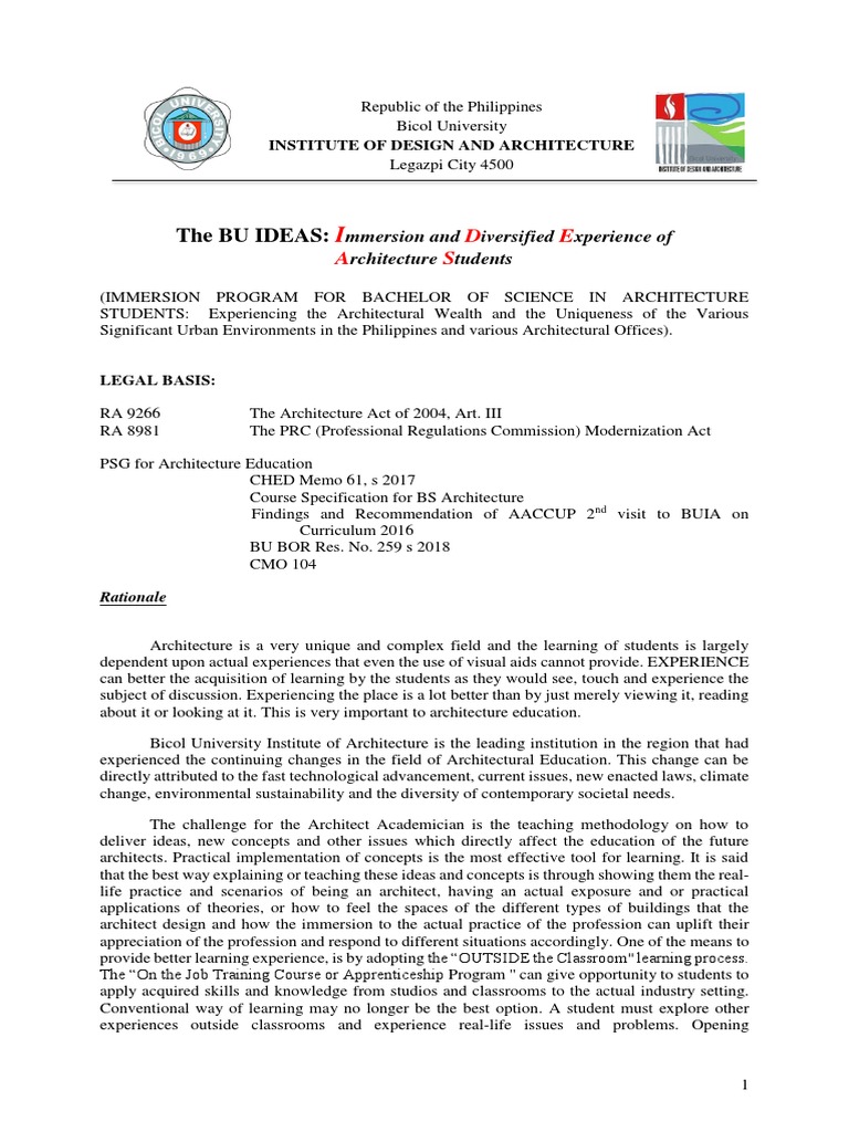 Immersion Guidelines BUIDeA Midyear-2023 | PDF | Internship | Job Hunting