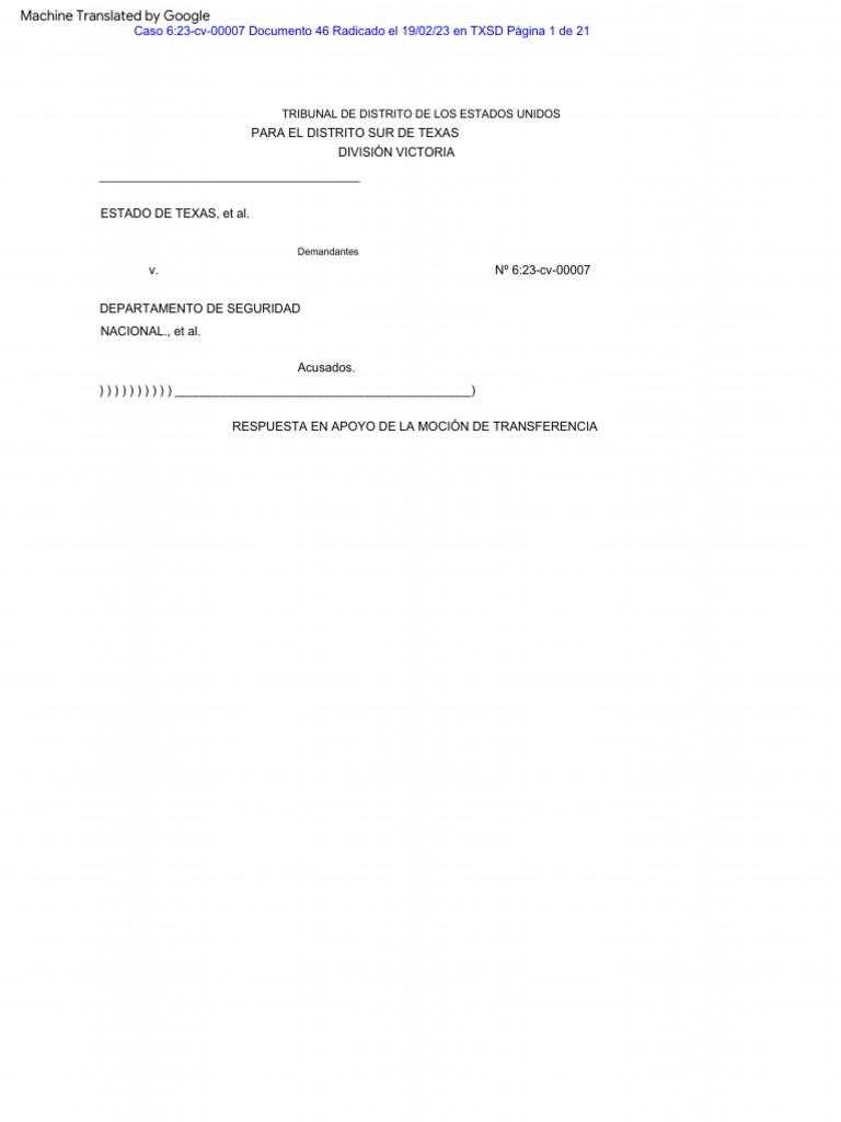 DOJ Reply | PDF | Judicaturas | Gobierno Federal de los Estados Unidos