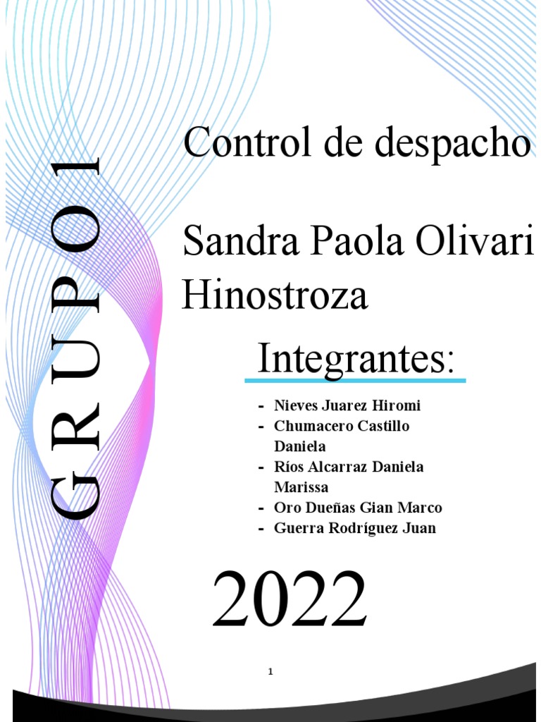 Aa2 Control de Despacho Grupo 01 | PDF | Economias | Procesos de negocio