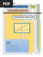 Modul Ajar Persamaan Garis Lurus | PDF
