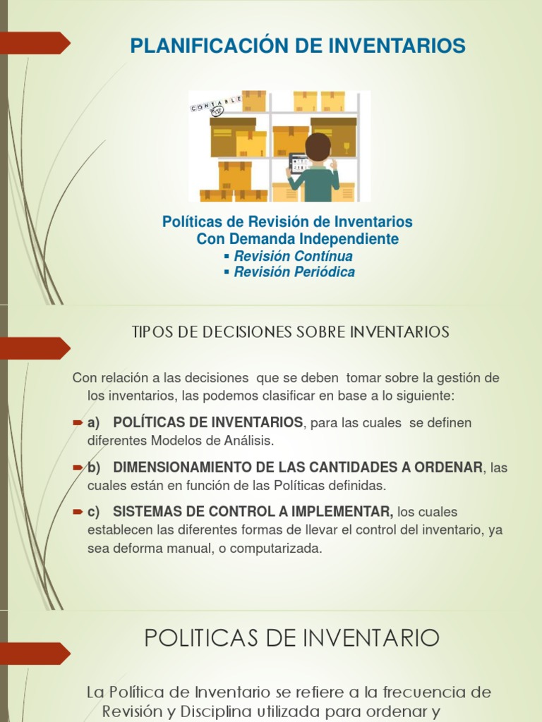6 - Politicas de Inventarios | PDF | Inventario | Business