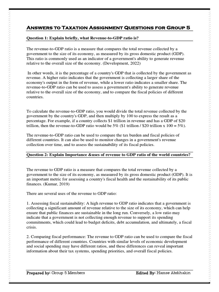 Taxation_Assignment_Final_Draft[1] | PDF | Fiscal Policy | Taxes