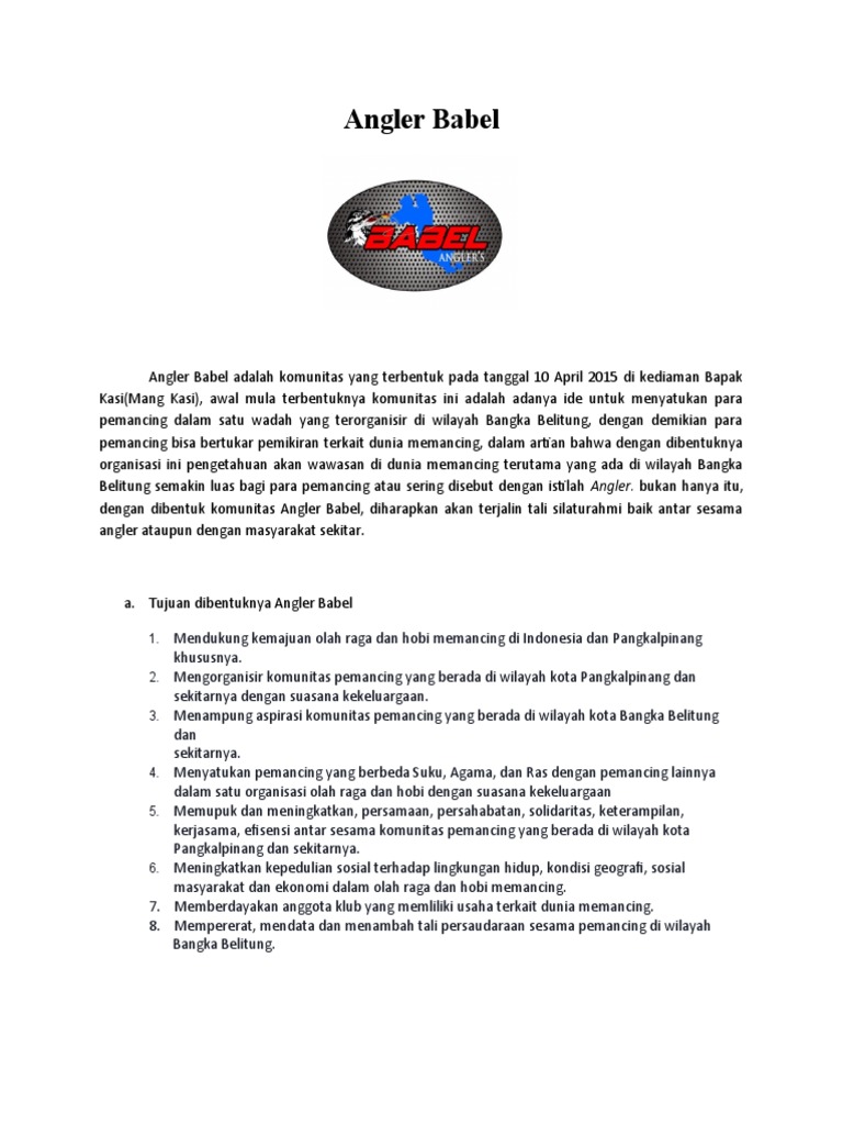 Profil Angler Babel | PDF