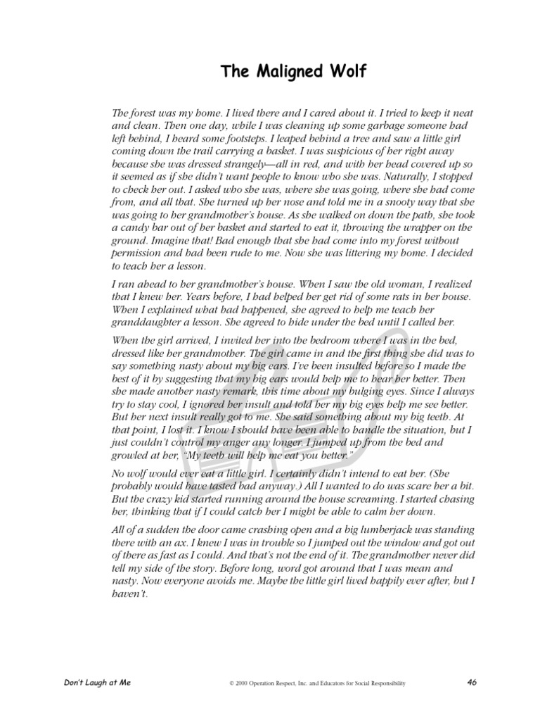 The Maligned Wolf | PDF