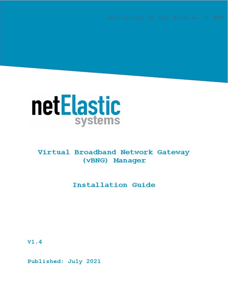 Netelastic VBNG Manager Installation Guide | PDF | Port (Computer Networking) | Public Key ...