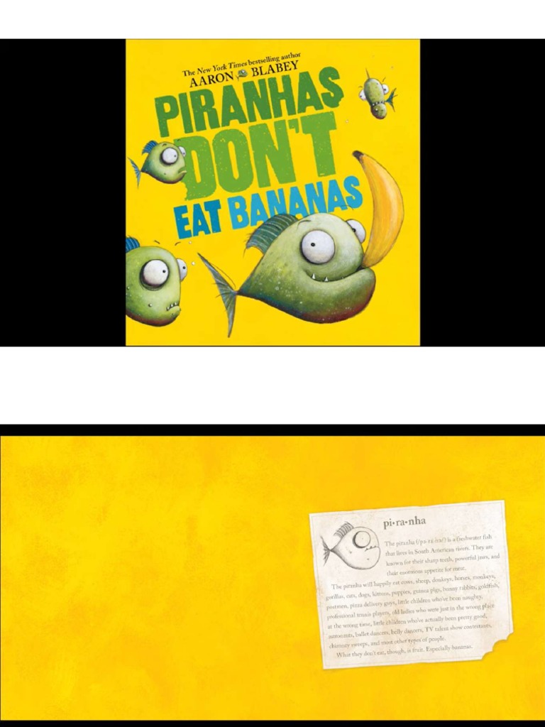 Piranhas Don't Eat Bananas | PDF