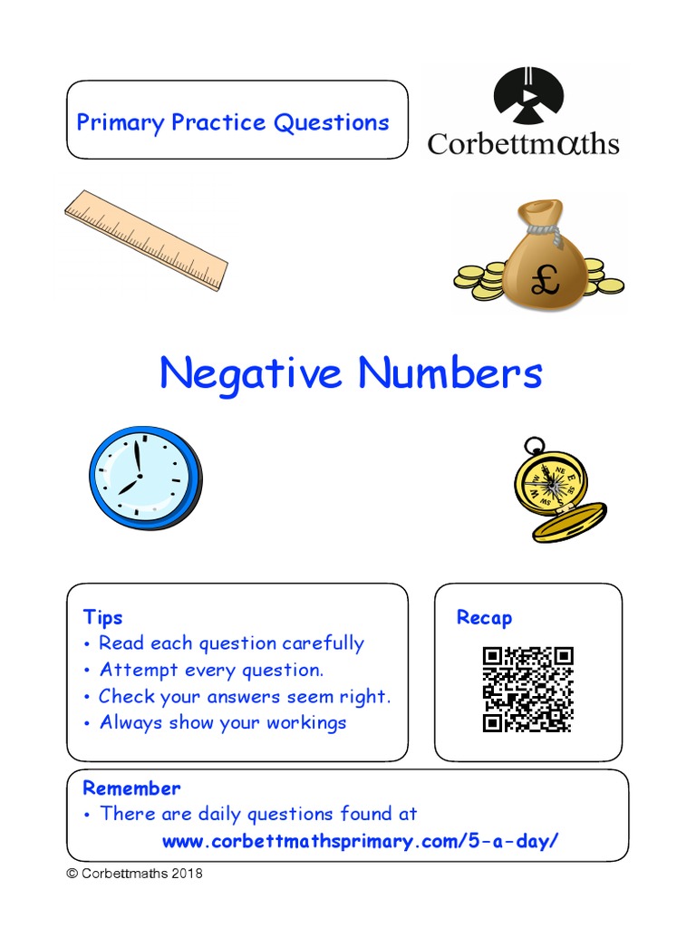 Negative Numbers PDF | Download Free PDF | Temperature | Earth Sciences