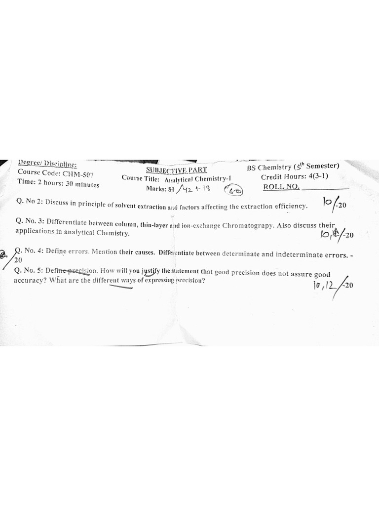 Past Papers - 5th Sem | PDF